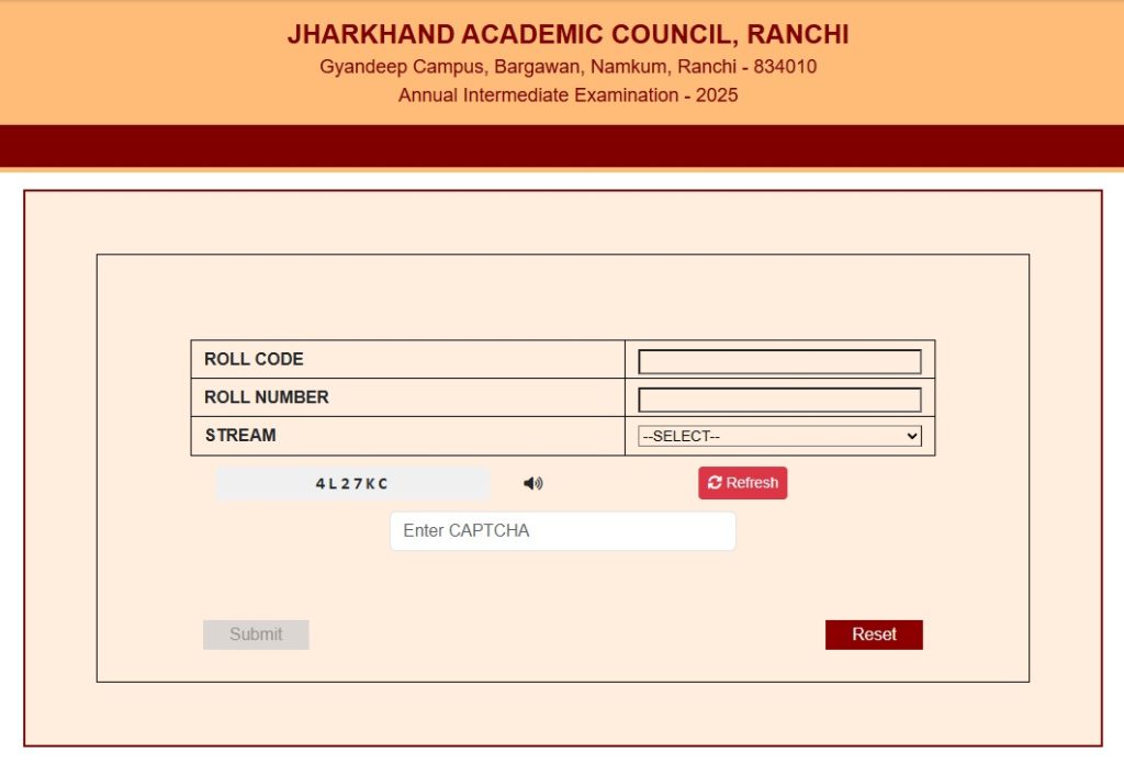 JAC 12th Result 2025 Link - jac.jharkhand.gov.in JAC Board